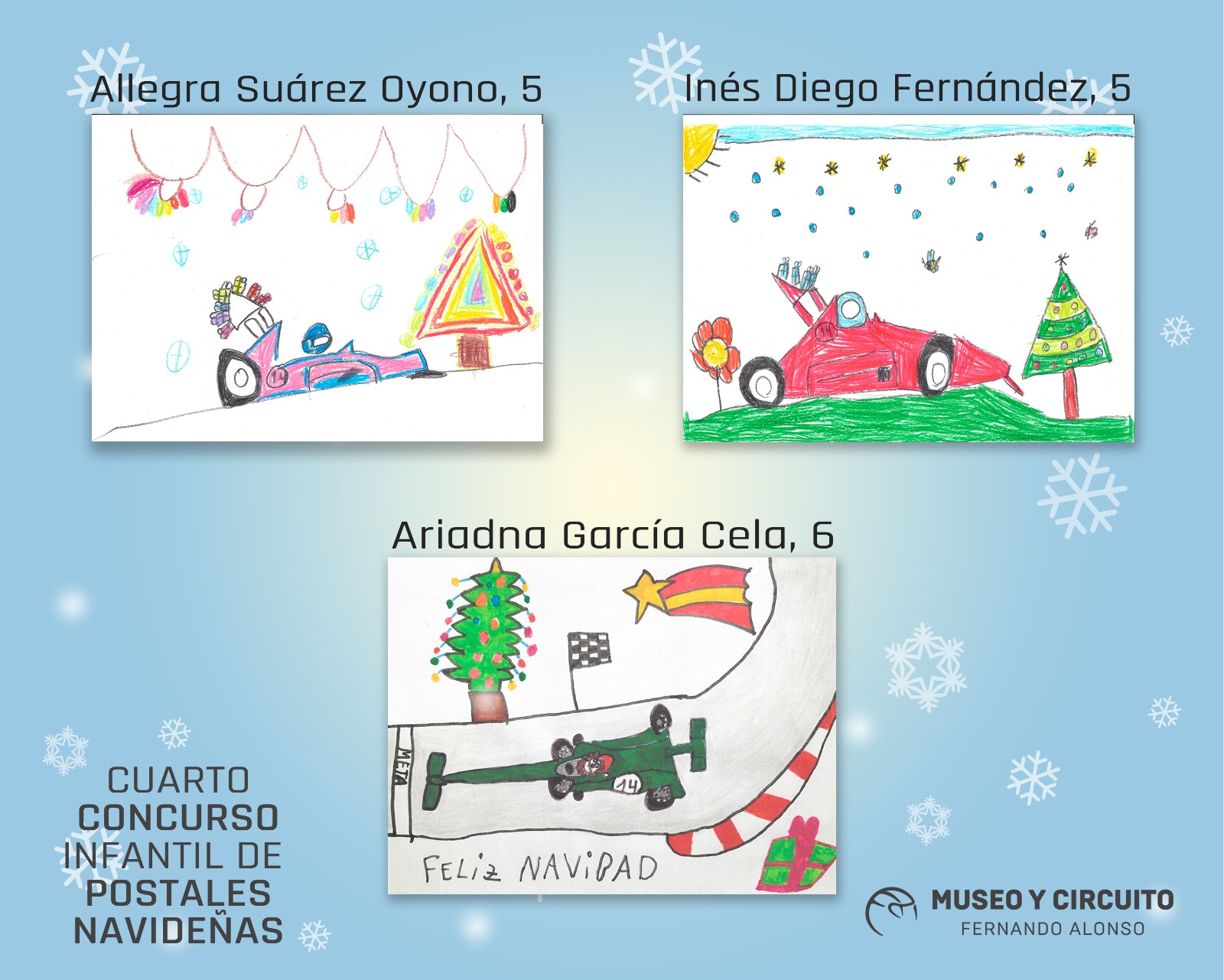 Winners of the 4th Christmas Card Contest - Museo y Circuito Fernando ...